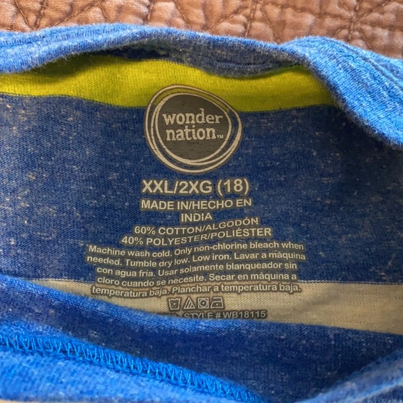 wonder nation | Shirts & Tops | Wonder Nation Striped Tshirt Size Xxl ...